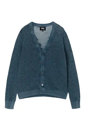 StÜssy Loose Gauge Cardigan - Blue