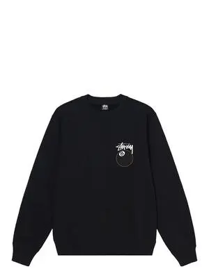 StÜssy 8 Ball Crewneck - Black