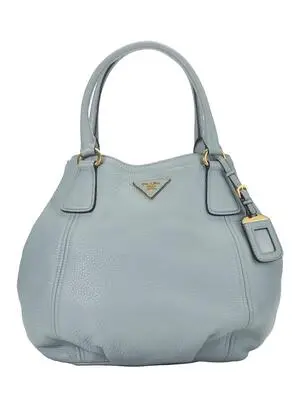 Prada Vitello Daino Sacca 2 Manici - Blue