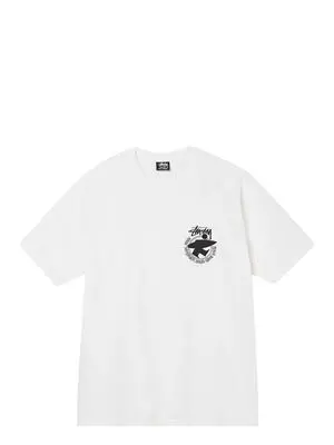 StÜssy Beach Roots Pigment Dyed Tee - White