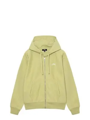 StÜssy Stock Logo Zip Hoodie - Green