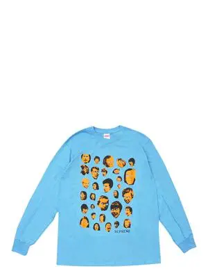 Supreme Faces Long-sleeve Tee - Blue