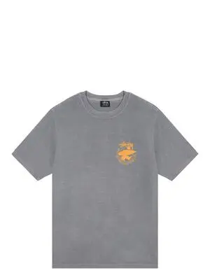 StÜssy Beach Roots Pigment Dyed Tee 'grey' Grey