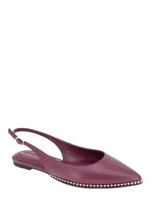 Bcbgmaxazria Valerie Slingback Pointed Toe Flat - Windsor Wine
