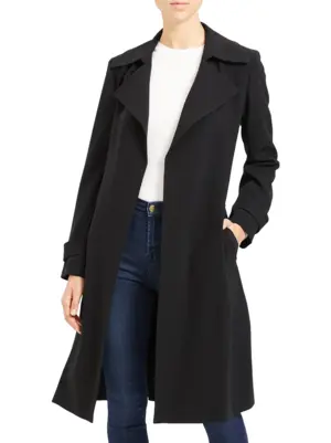 Theory-Theory Oaklane Admiral Crepe Trench Coat