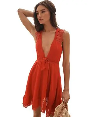 Peixoto Farrah Mini Dress Red