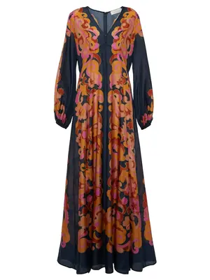 Zimmermann Acadian Printed Silk Maxi Dress - Multicoloured