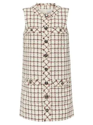 VERONICA BEARD Veronica Beard Laurel Cotton-Blend Tweed Minidress