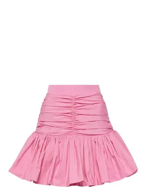 Patou Ruffled High-rise Mini Skirt - Pink