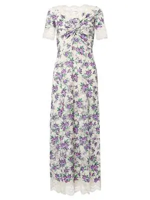 Rabanne Lace Maxi Dress - Multicoloured