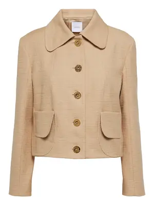 Patou Cotton-blend Tweed Jacket - Beige