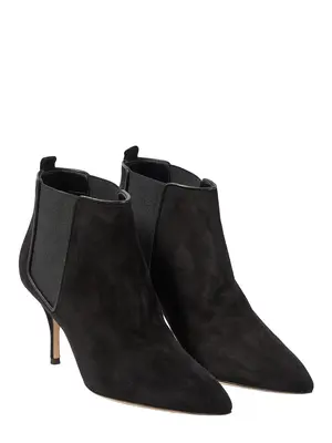 Manolo Blahnik Dildi Otto Ankle Boots - Black