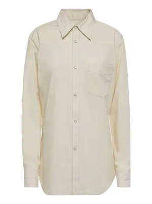 LEMAIRE Cotton Poplin Shirt - Neutrals