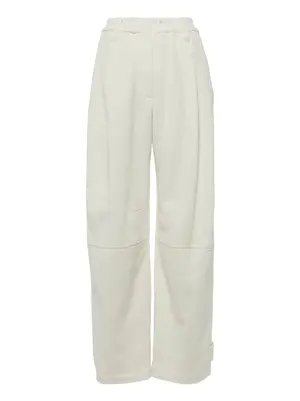 Brunello Cucinelli Herringbone Straight Pants - White