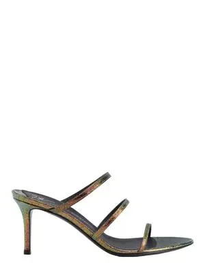 GIUSEPPE ZANOTTI Alimha 70mm Leather Sandals - Green