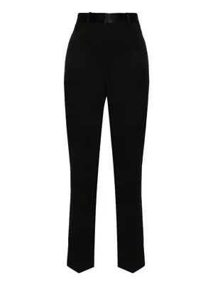 Victoria Beckham High-waisted Straight-leg Trousers - Black