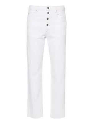 Isabel Marant Jemina Slim-fit Cropped Jeans - White