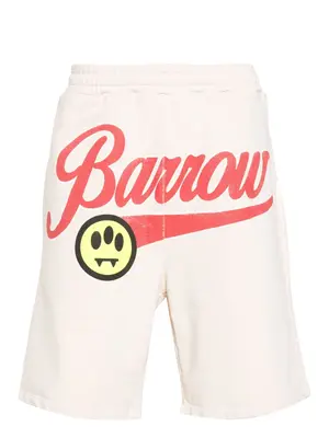 BARROW Logo-print Shorts - Neutrals