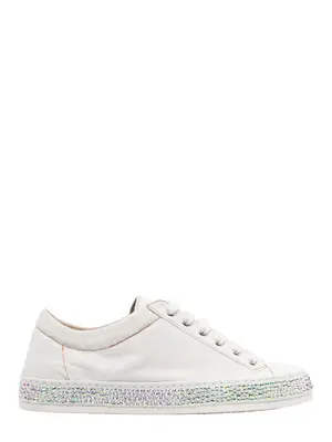 LE SILLA Andrea Crystal-embellished Sneakers - White