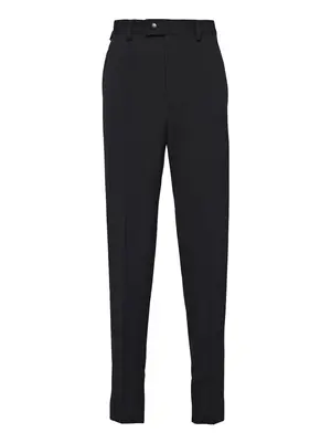 Prada Tailored Tapered-leg Trousers - Black