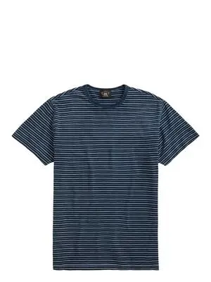 Ralph Lauren Stripe-print Cotton T-shirt - Blue