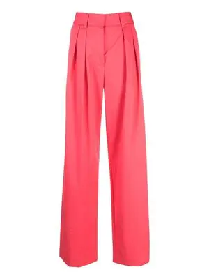 FORTE_FORTE Pleated Wide-leg Trousers - Pink