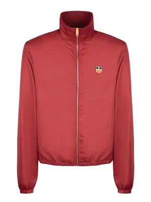 Bally Logo-appliqué High-neck Windbreaker - Red