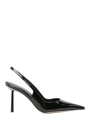 LE SILLA Bella 80mm Patent Leather Pumps - Black
