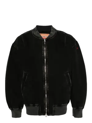 DIESEL® D-vinz Denim Bomber Jacket - Black