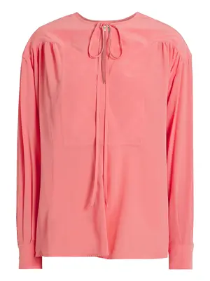 Victoria Beckham Silk Crepe De Chine Blouse - Pink