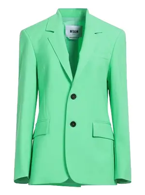MSGM Single-breasted Blazer - Green