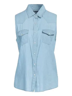 JACOB COHЁN Denim Sleeveless Shirt - Blue