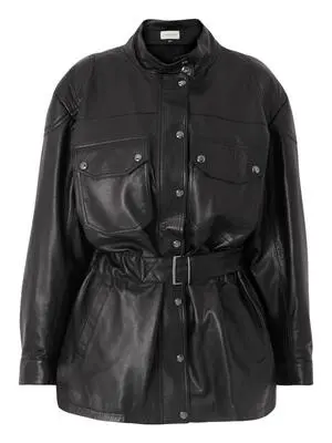 MAGDA BUTRYM Belted Leather Jacket