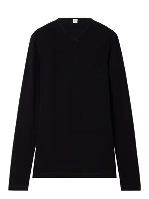 TOTEME Jacquard-knit Top - Black