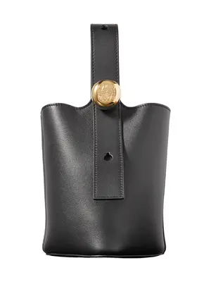 Loewe LOEWE Pebble Mini Leather Tote Black