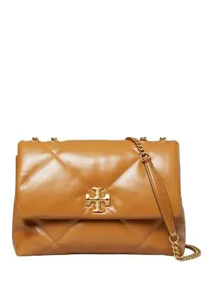 Tory Burch Tory Burch Kira Diamond Quilted Convertible Shoulder Bag Tan