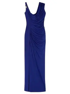 Versace Gathered Jersey Gown - Ultramarine