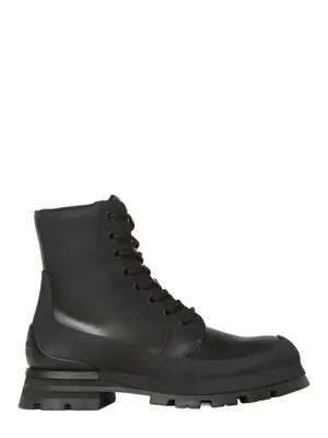 Alexander McQueen Lace-up Boots - Black