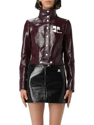 COURREGES Courrèges Slim Fit Cropped Jacket Violet