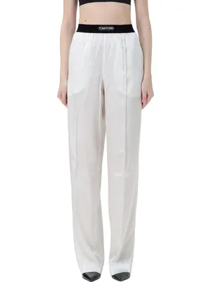 TOM FORD Wide Leg Pants - Beige