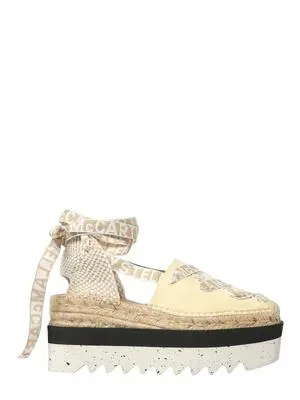 Stella McCartney Espadrille With Tie Fastening - Beige