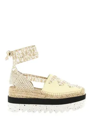 Stella McCartney Stella McCartney Espadrille With Tie Fastening Yellow