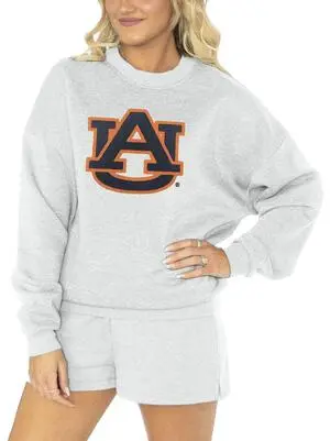 GAMEDAY COUTURE Auburn Tigers Team Effort Pullover Sweatshirt And Shorts Set - Ash