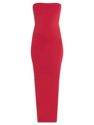 Wolford Wolford Fatal Convertible Midi Dress Soft Cherry