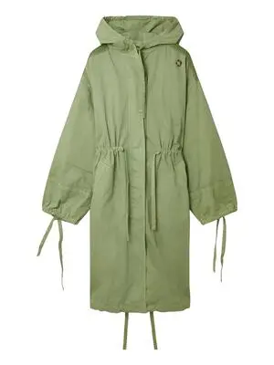 Stella McCartney Organic Cotton Drawstring Parka - Pistachio