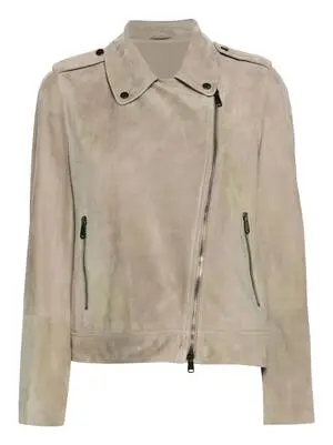 BRUNELLO CUCINELLI Brunello Cucinelli Suede Biker Jacket