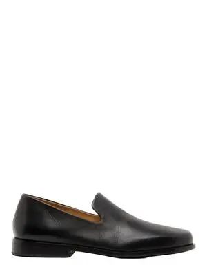 Marsèll Mocasso Almond-toe Leather Loafers - Black