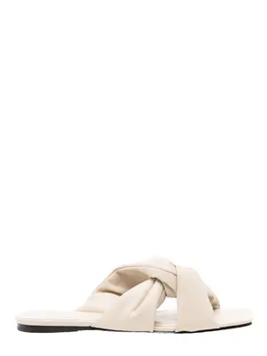 Studio Amelia Pillow Loop Flat Sandals - Neutrals