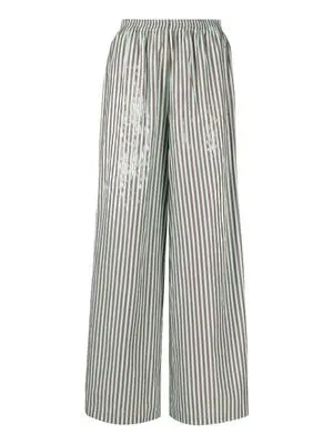 FORTE_FORTE Forte Forte Wide-Leg Striped Trousers