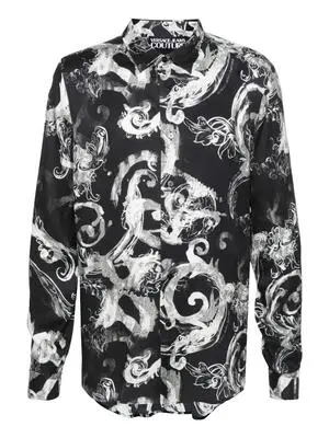 VERSACE Watercolour Baroque-pattern Shirt